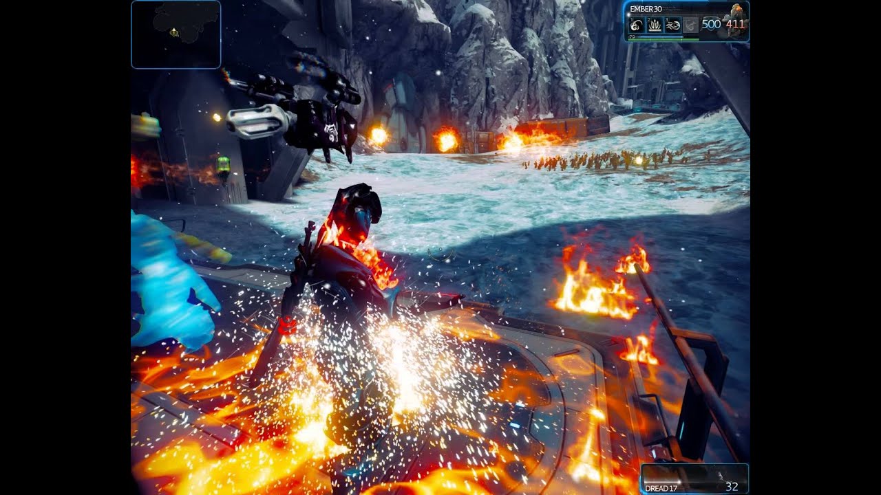 Warframe sliding on ice - YouTube