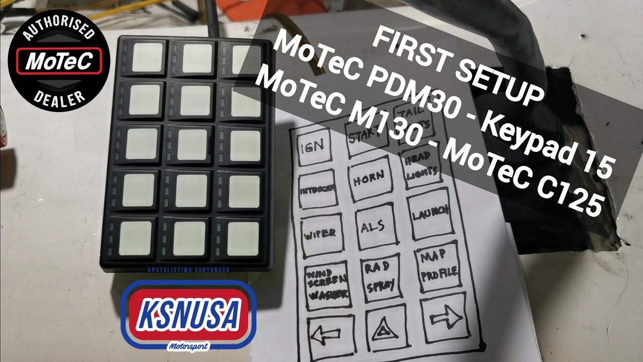 First Setup: MoTeC PDM30 - Keypad 15 - MoTeC C125 - MoTeC M130 on Jeep ...