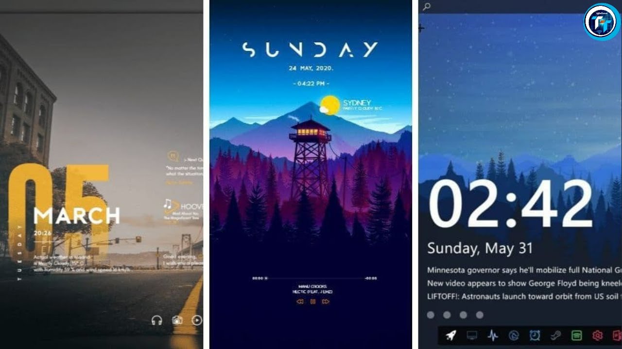 Top 5 New Most Amazing Rainmeter Skin, Make Windows Look Batter - YouTube