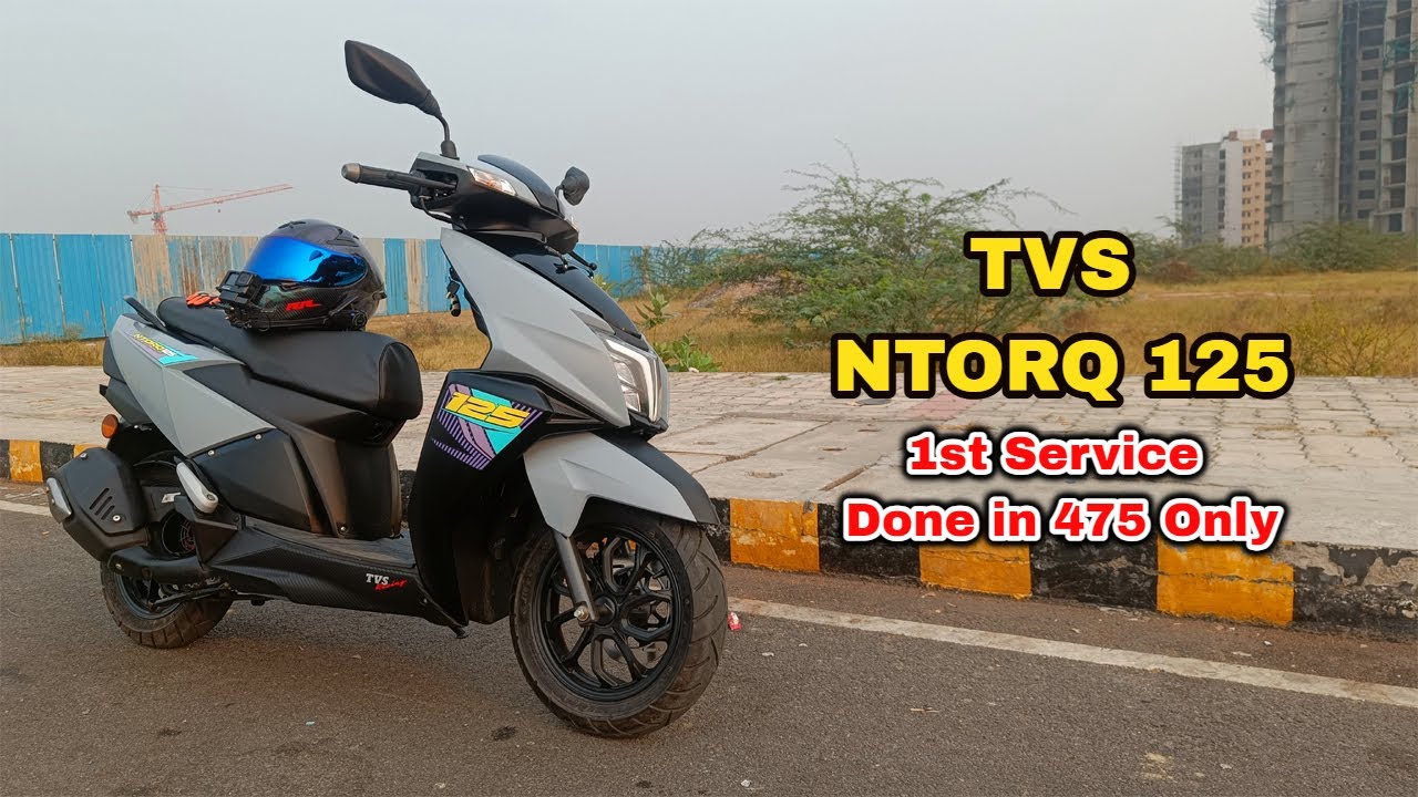 Ntorq 1st Service Done in 475 Rupees | 22 Rider - YouTube
