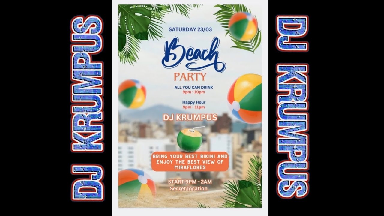 DJ Krumpus - Peru Selina Lima Pool Party - Muzeo Set - YouTube