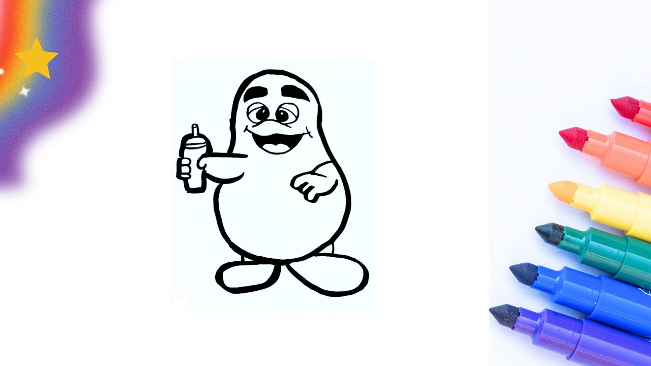 How To Draw A Funny Grimace | Easy Drawing | Step By Step With Asma Art ...