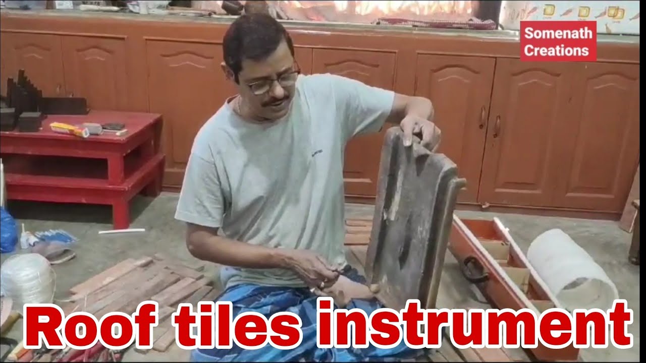 How to make Terracotta Roof Tiles Musical Instrument - YouTube