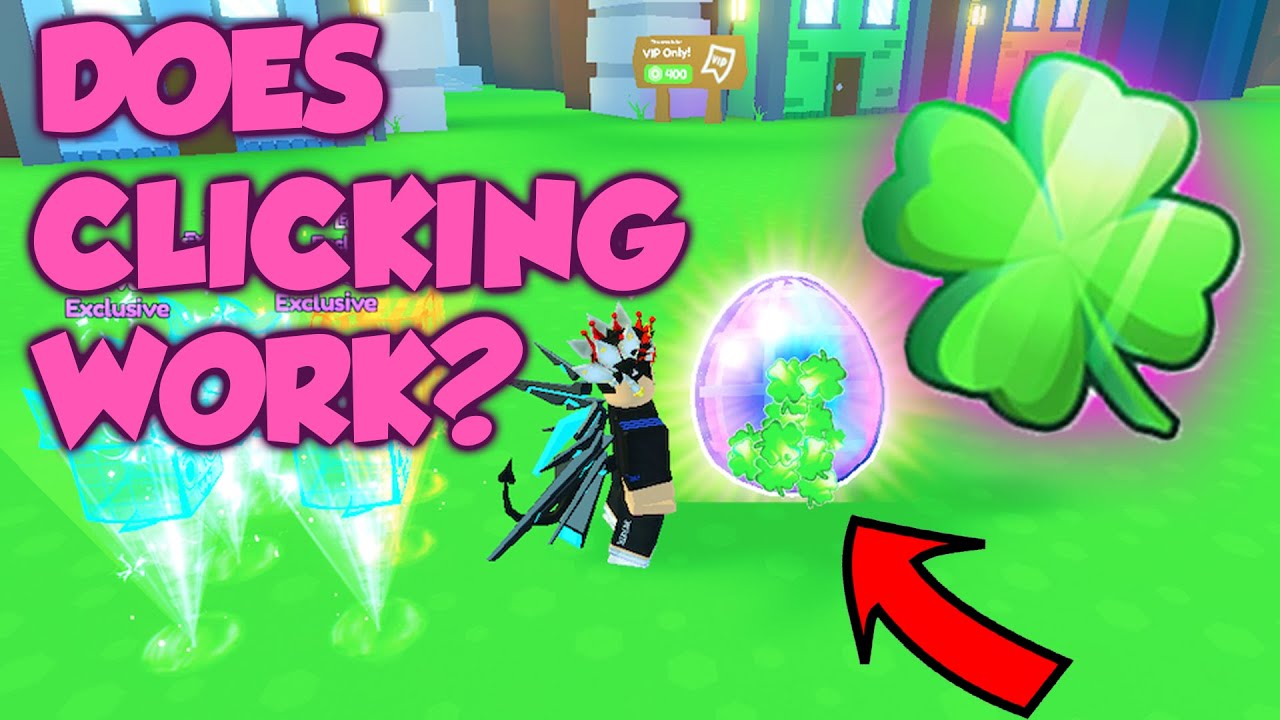 Does *CLICKING THE EXCLUSIVE EGG* actually work? [Roblox Pet Simulator ...