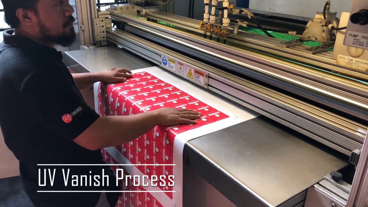 Label Printing Process by P.O.P Specilaist. - YouTube