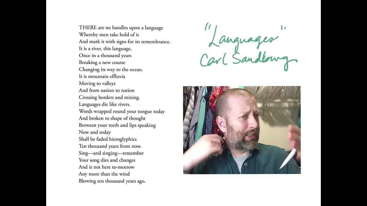 "Languages" (Carl Sandburg) - Poetry Read-Aloud and Essay Help - YouTube