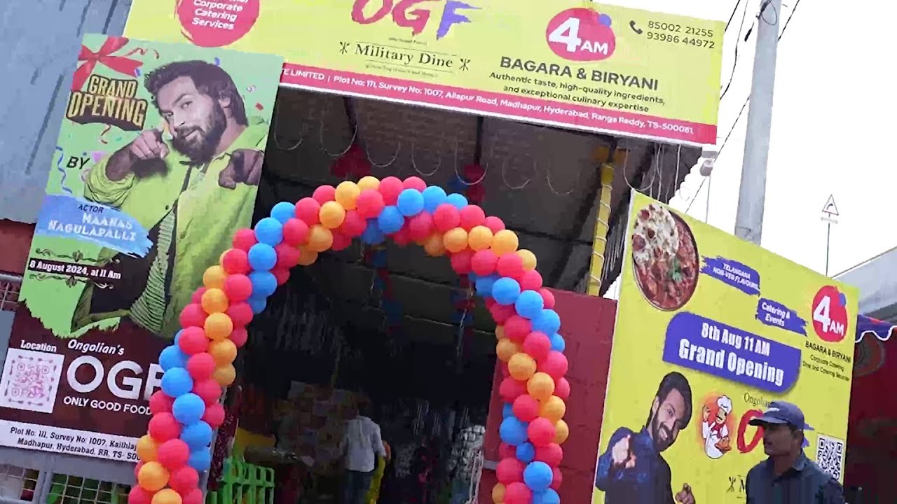 Only Good Food ( OGF ) Restaurant Opening By Bigg Boss Manas ...