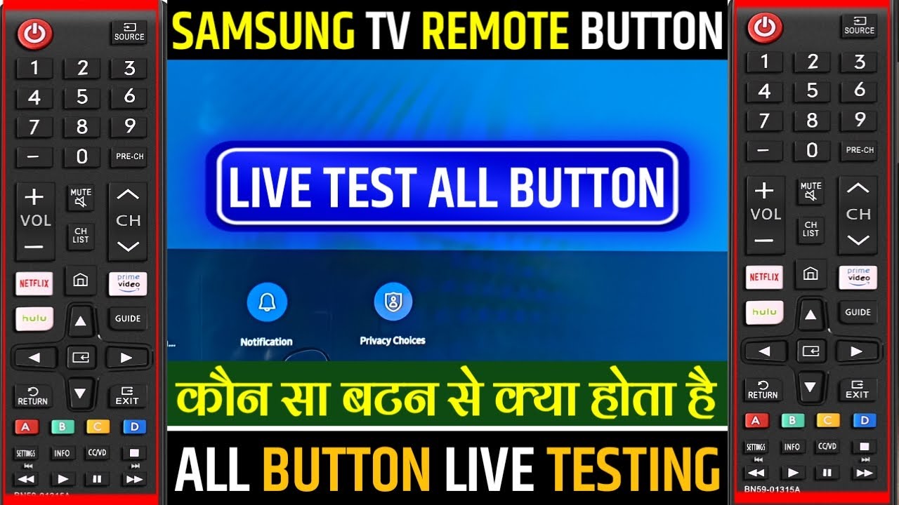 Samsung TV remote all button use | How to use all buttons on samsung tv ...
