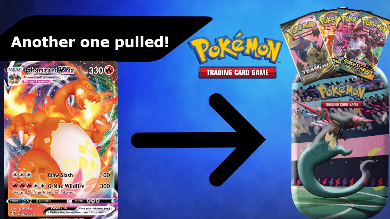 We Got Another Charizard Vmax! Pokémon Mini Tin Opening - YouTube