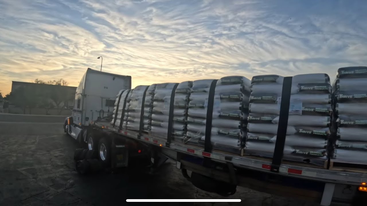 OTR Flatbed Trucking #428. Back to back short loads. Pavestone to Mira ...