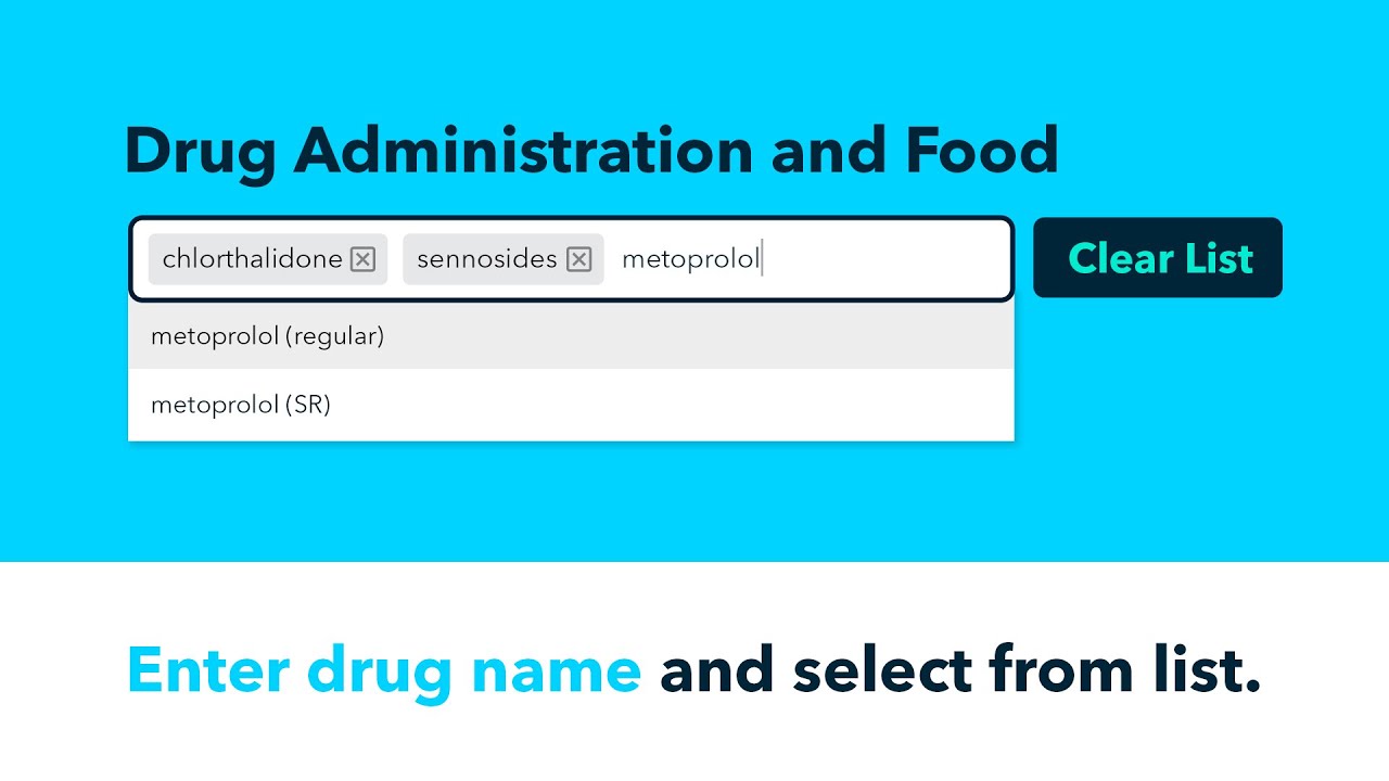 CPS – Drug administration and food, an important part of drug therapy ...