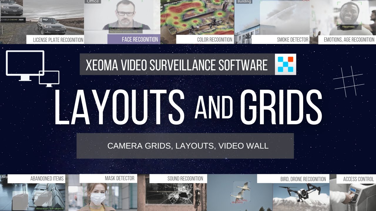 Part 1. Camera Layouts and Grids in Video Surveillance, video wall and ...