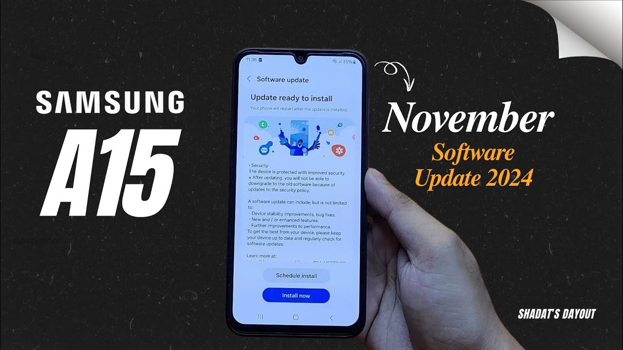 Samsung Galaxy A15 4G November Software Update 2024: New Features ...