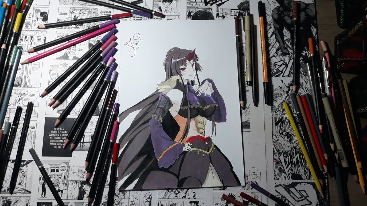 Drawing Wridra of Nihon Youko so Elfa-san | Kaio Drawart - YouTube