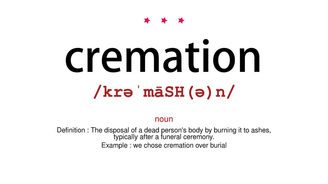 How to pronounce cremation - Vocab Today - YouTube