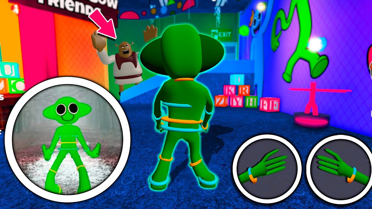 Playing as FAN LIME GREEN RAINBOW FRIENDS ROBLOX In Garry`s mod! - YouTube