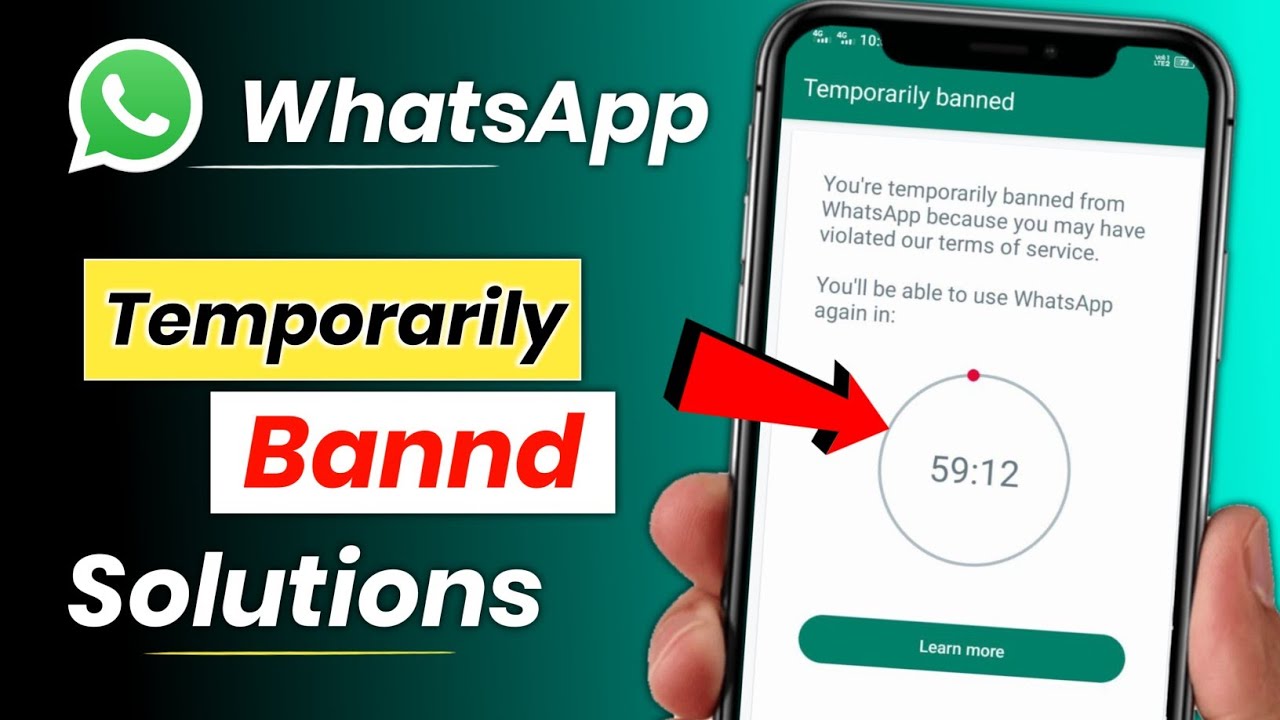 Whatsapp Temporarily Banned Solution || Temporarily Banned Whatsapp ...