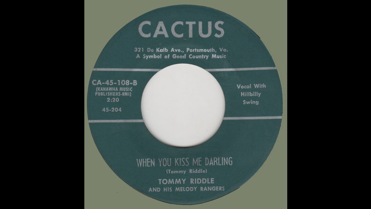 TOMMY RIDDLE And His MELODY MAKERS-When You Kiss Me Darling CACTUS CA ...