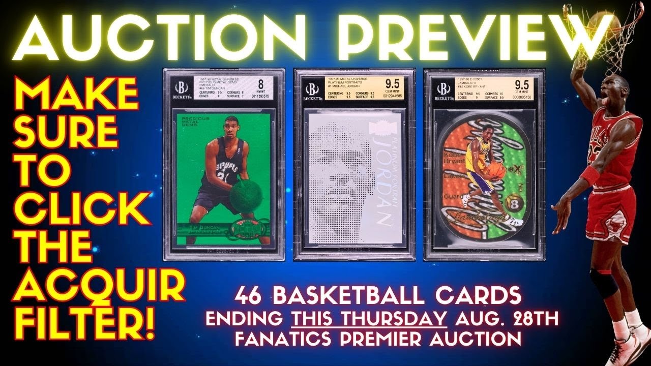 Jordan, Kobe, Curry, Lebron - Acquir has 46 Basketball Grails Ending ...
