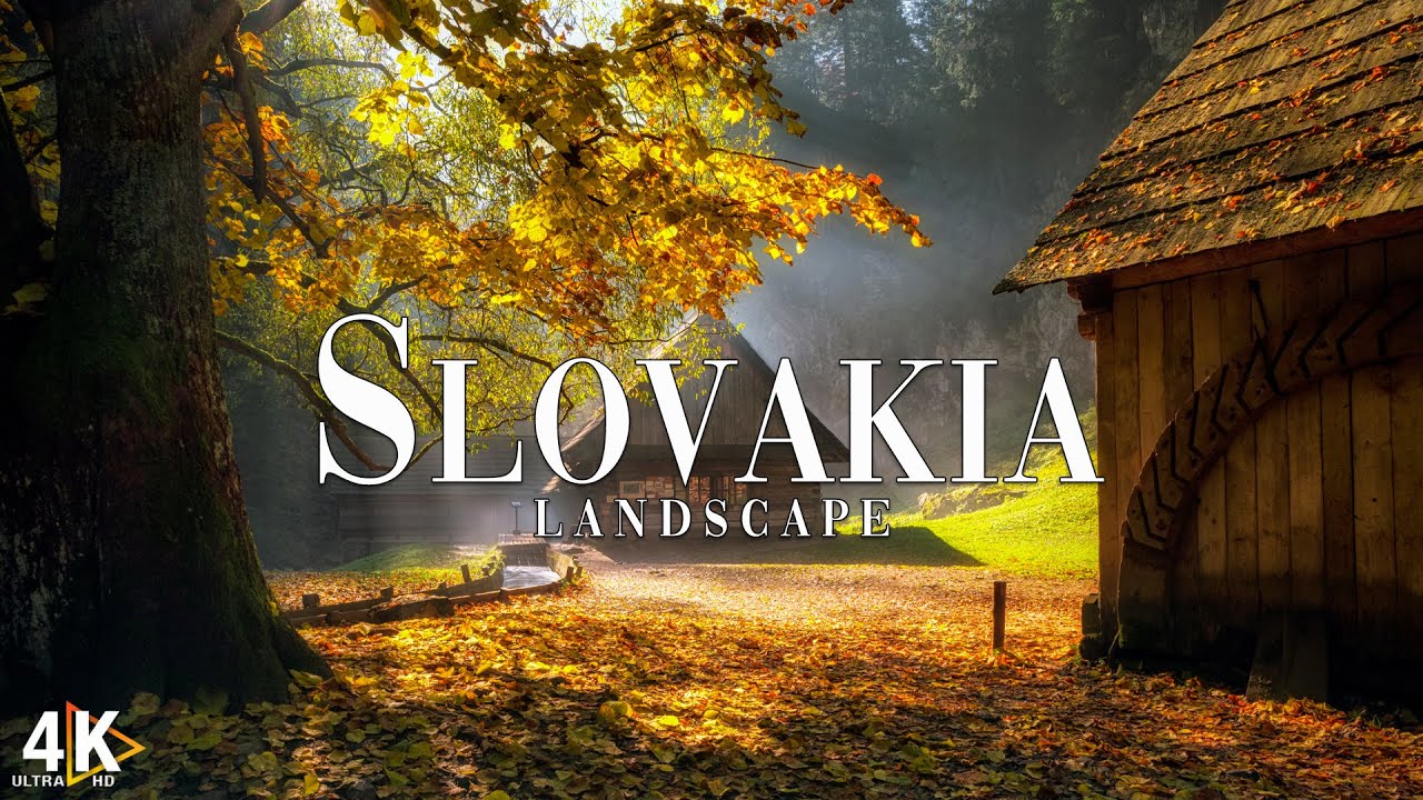FLYING OVER SLOVAKIA (4K UHD) I Relaxing Music Along With Beautiful ...