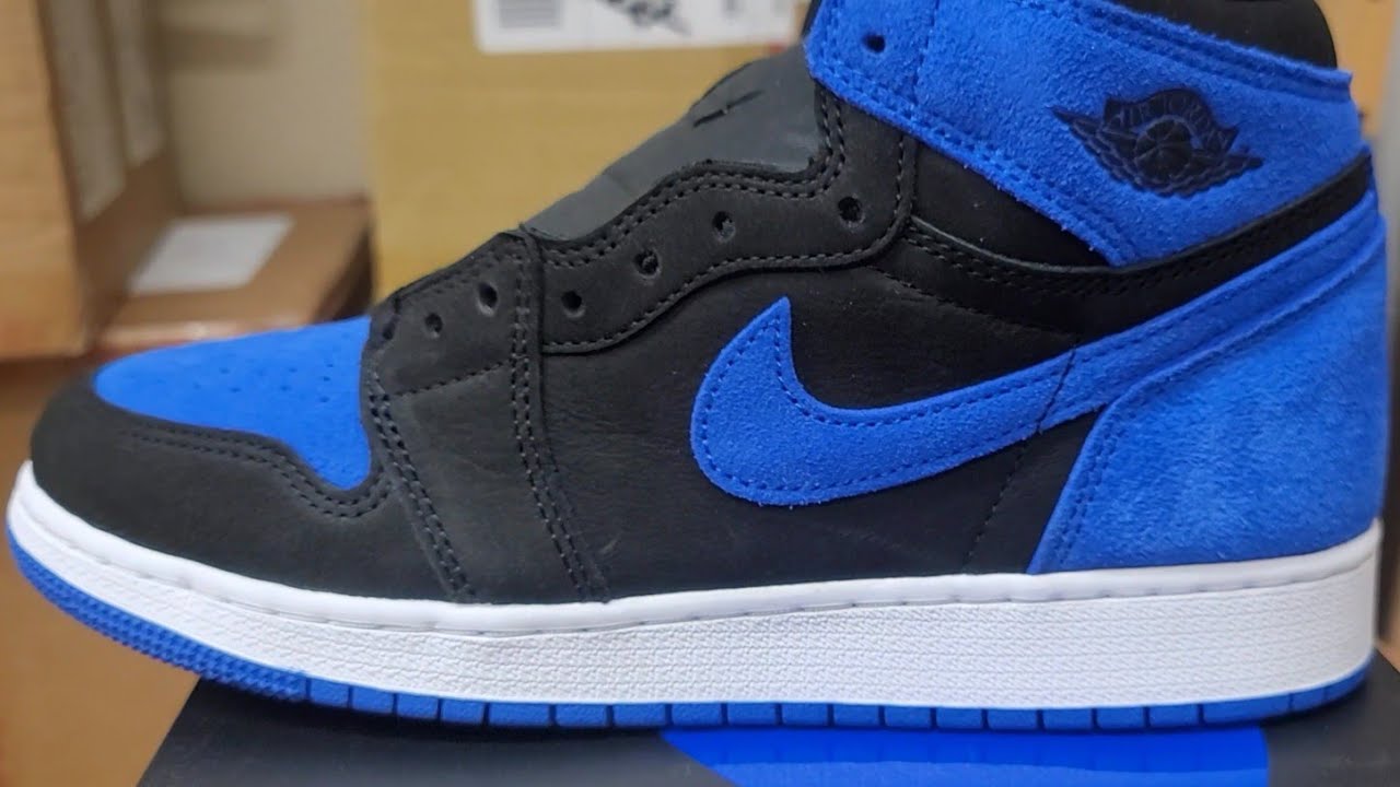 Early Look Jordan 1 Retro High OG Royal Reimagined (GS) - YouTube