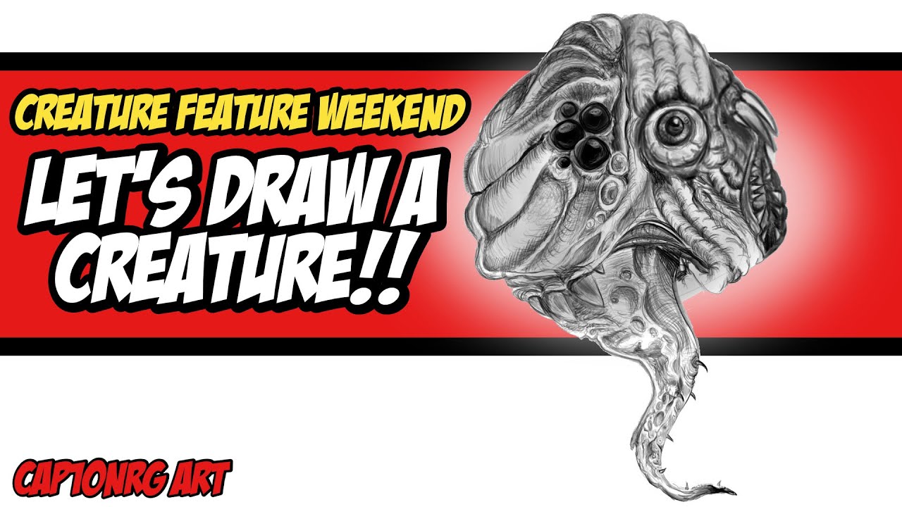 Creature Feature Weekend : Let's Draw - YouTube