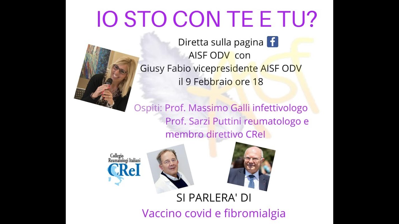 Vaccino Covid e Fibromialgia - Intervista coi prof. Massimo Galli e ...