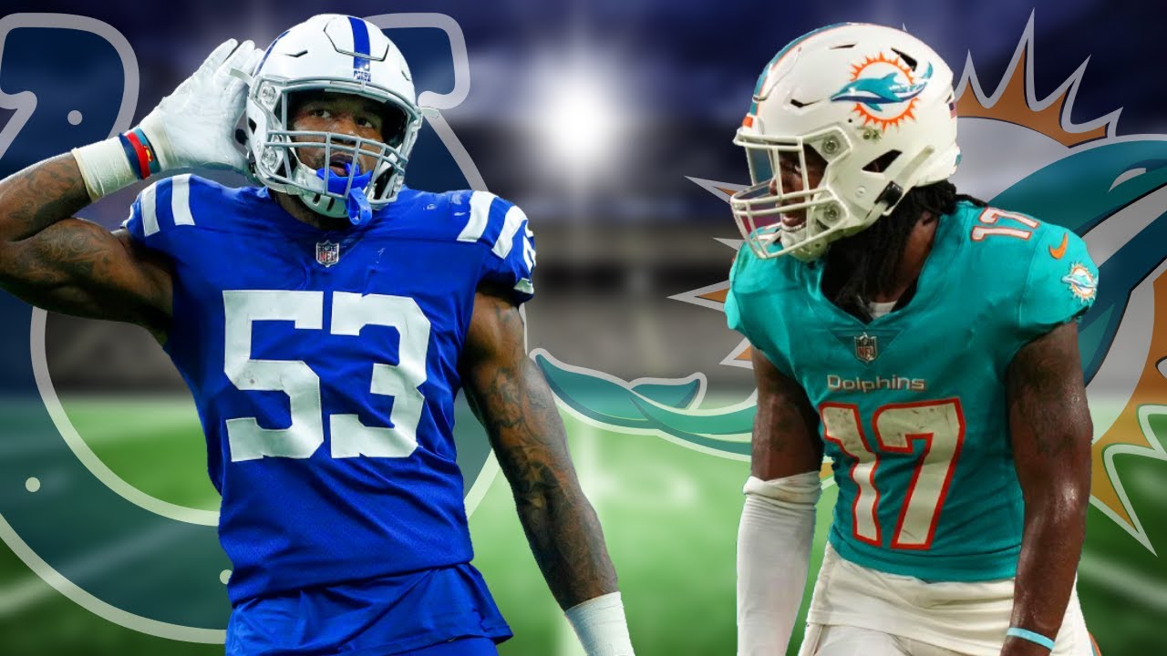 Indianapolis Colts vs Miami Dolphins | Carson Wentz, Jacoby Brissett ...