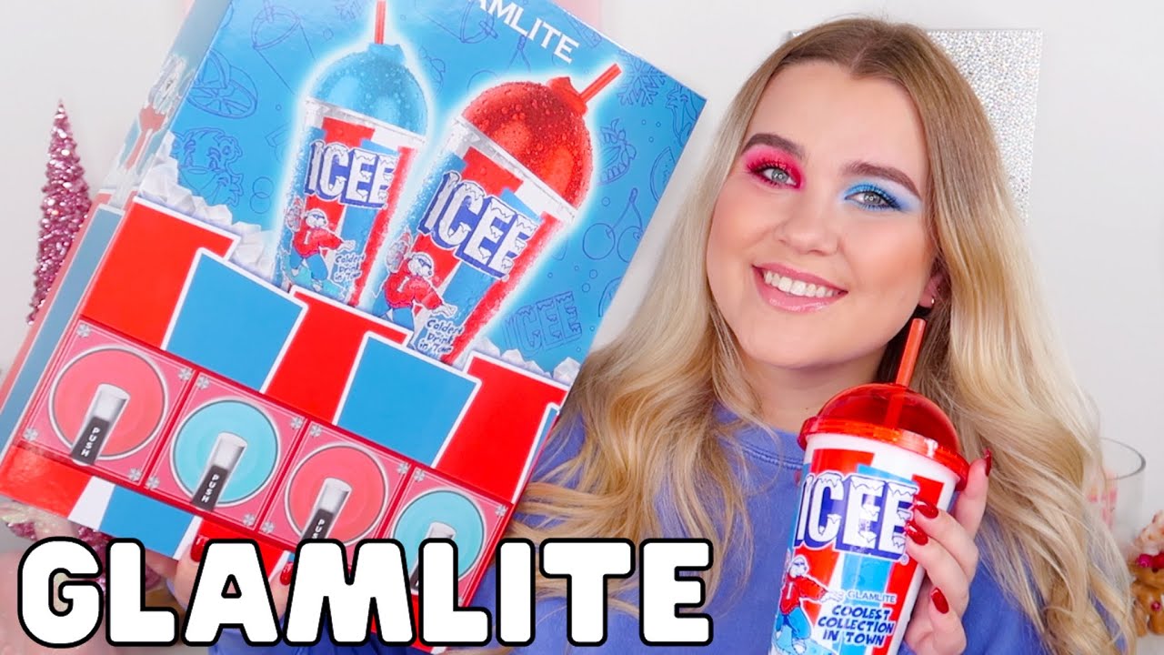 NEW! GLAMLITE X ICEE MAKEUP COLLECTION REVIEW! | Paige Koren - YouTube