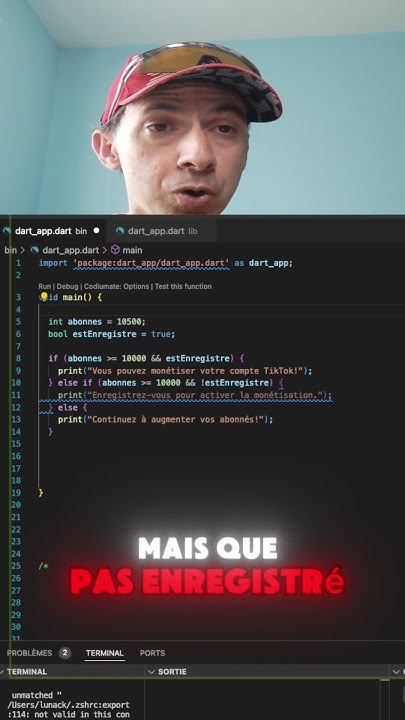 Les conditions en programmation if/else ! #dart #tutorial #code - YouTube