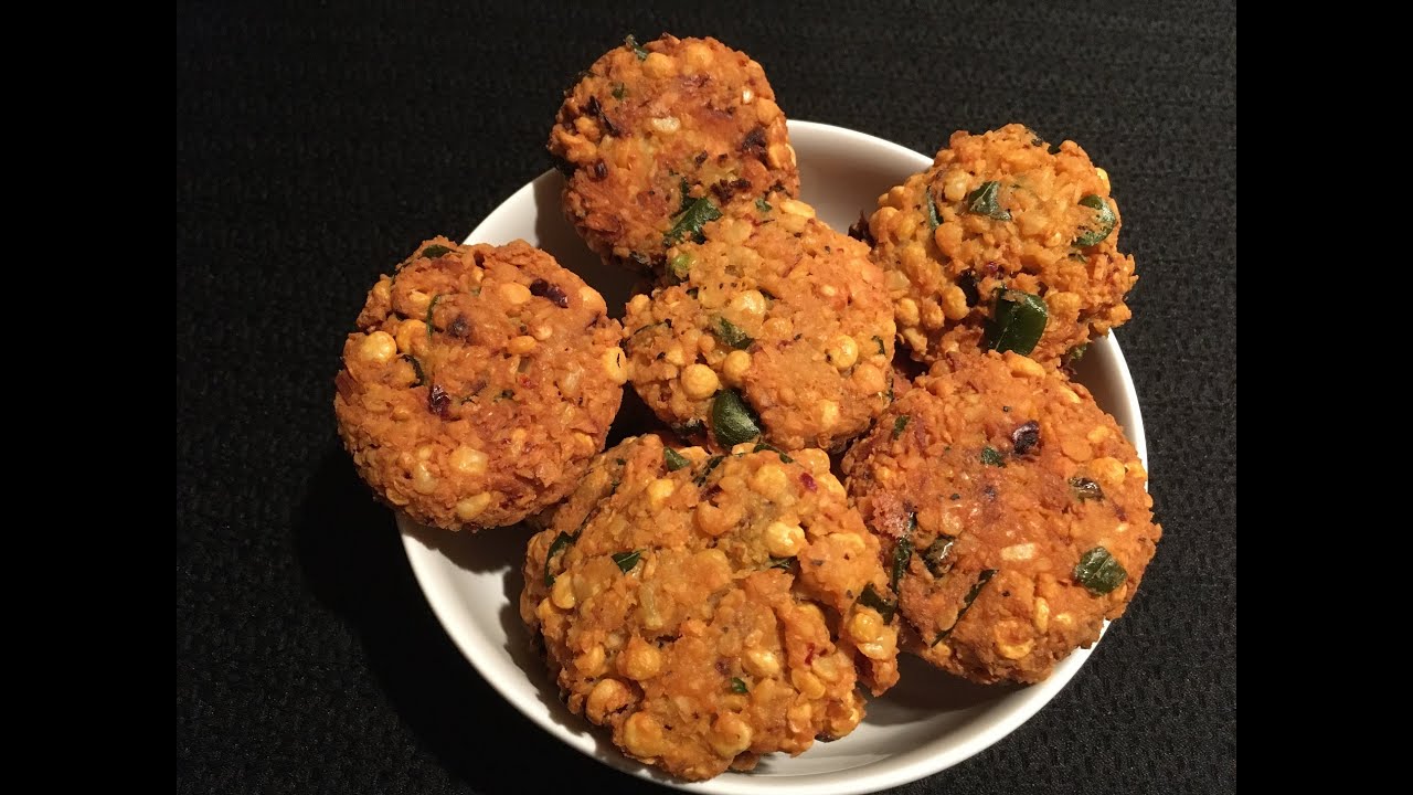 Chattambado | Masala Vada | Chattambade | Chana Dal Vada | Snack ...