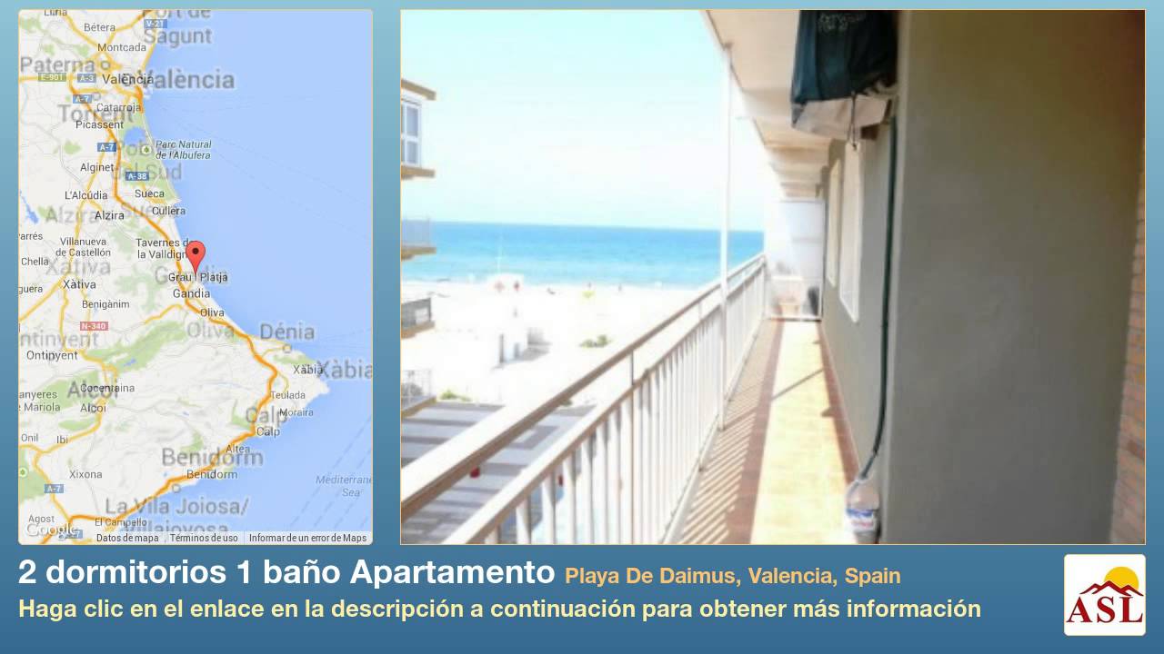 2 dormitorios 1 baño Apartamento se Vende en Playa De Daimus, Valencia ...