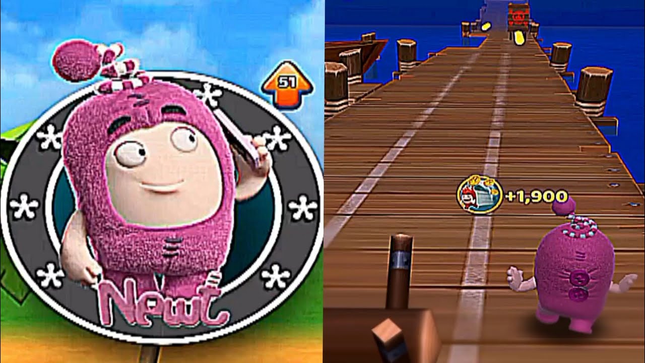 Oddbods Turbo Run Part 121 🍭🍭 Oddbods Newt on Running!!! Gameplay ...