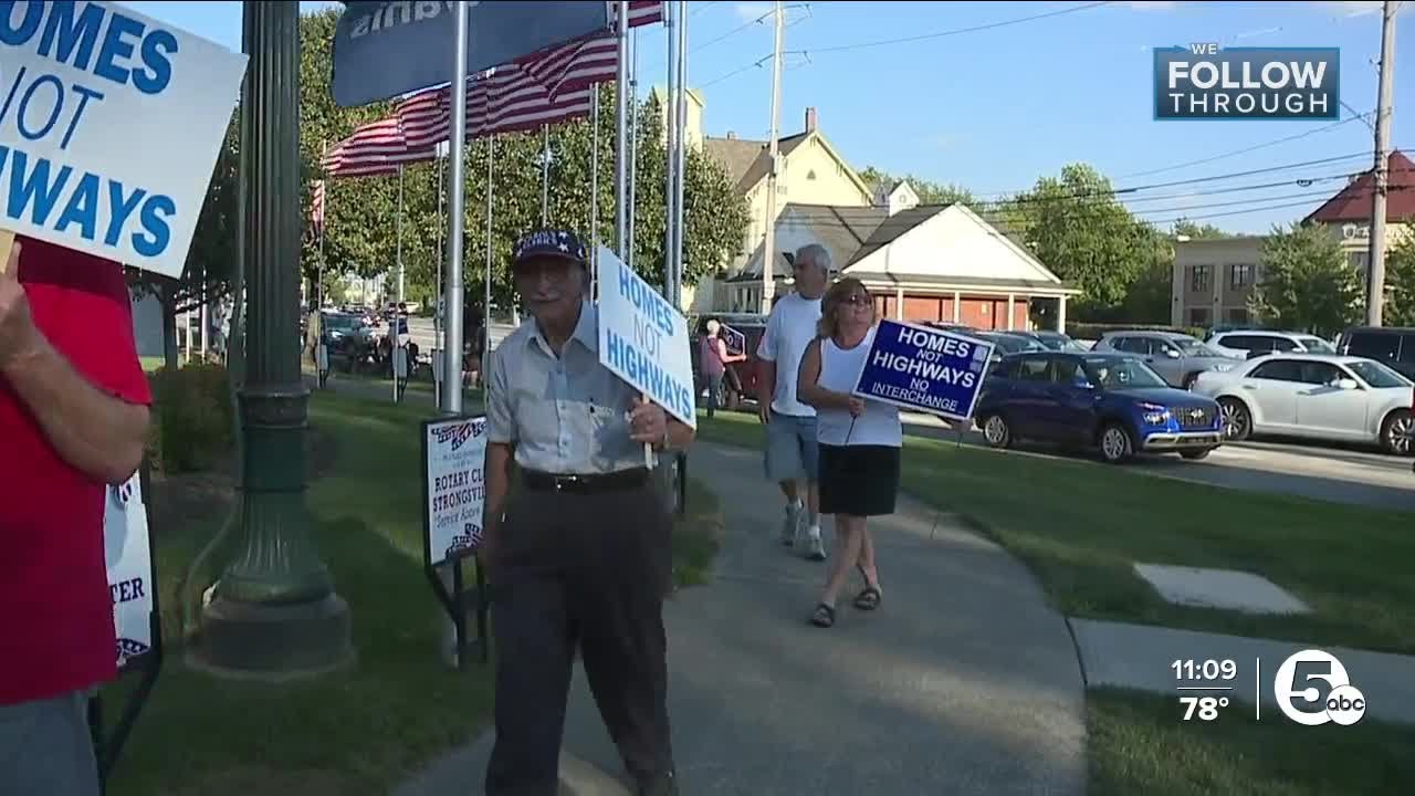 Residents rally against proposed Boston Road Interchange project - YouTube