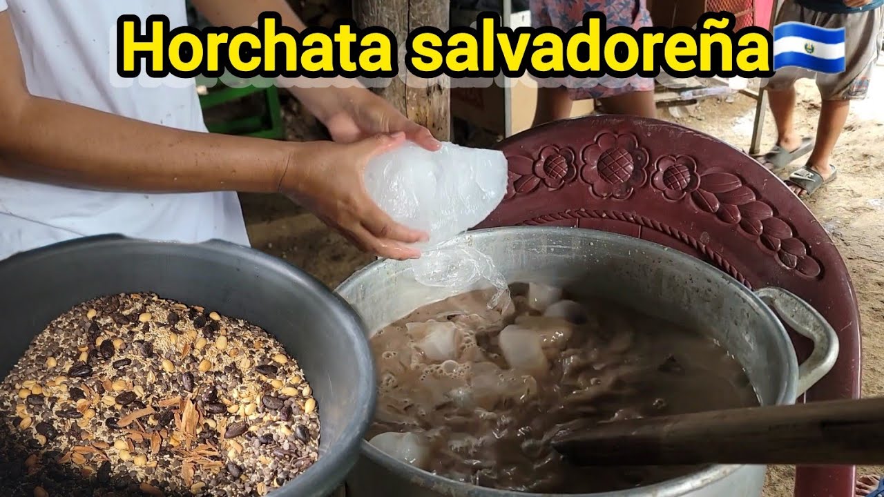 COMO HACER HORCHATA 100% SALVADOREÑA RECETA COMPLETA - YouTube