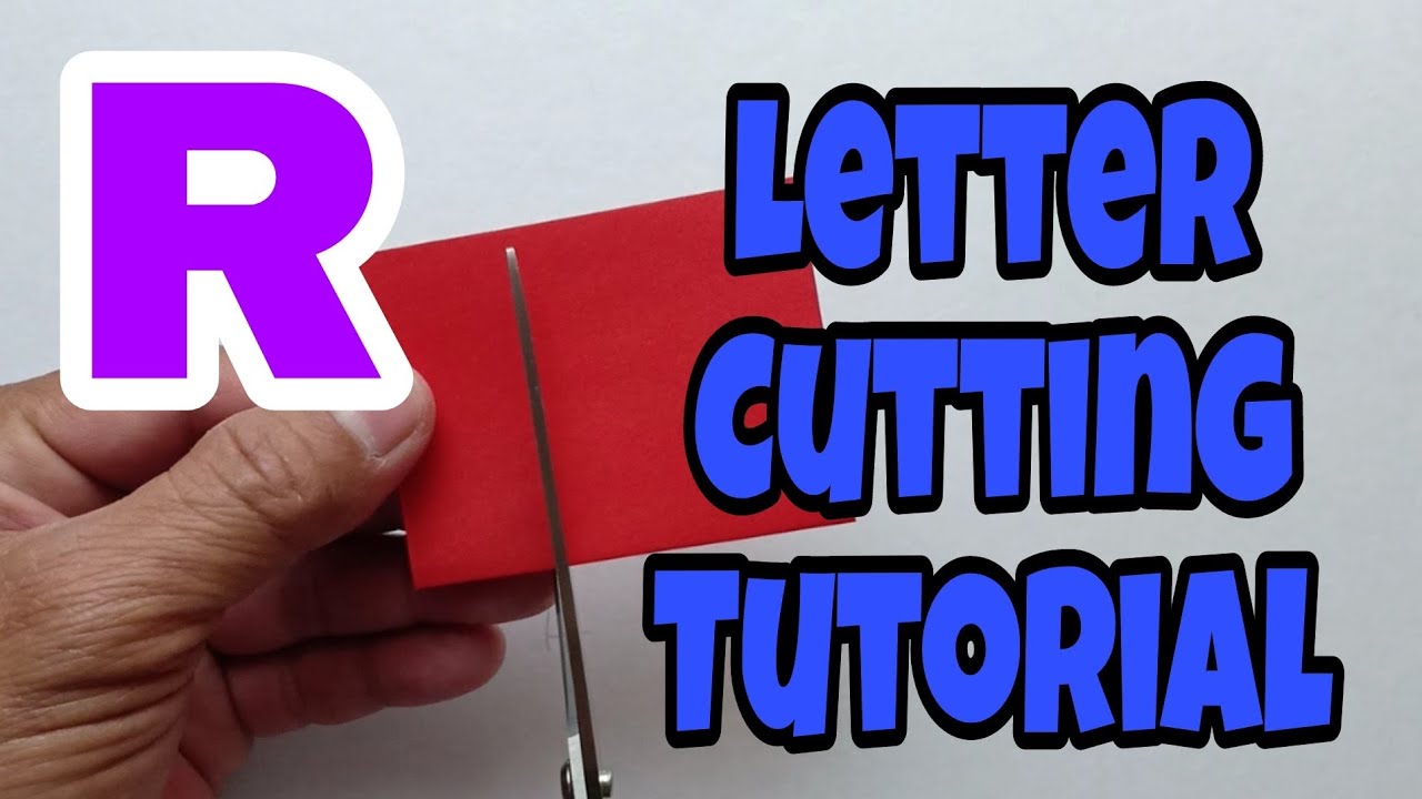 Letter cutting tutorial (R) #lettercutting - YouTube