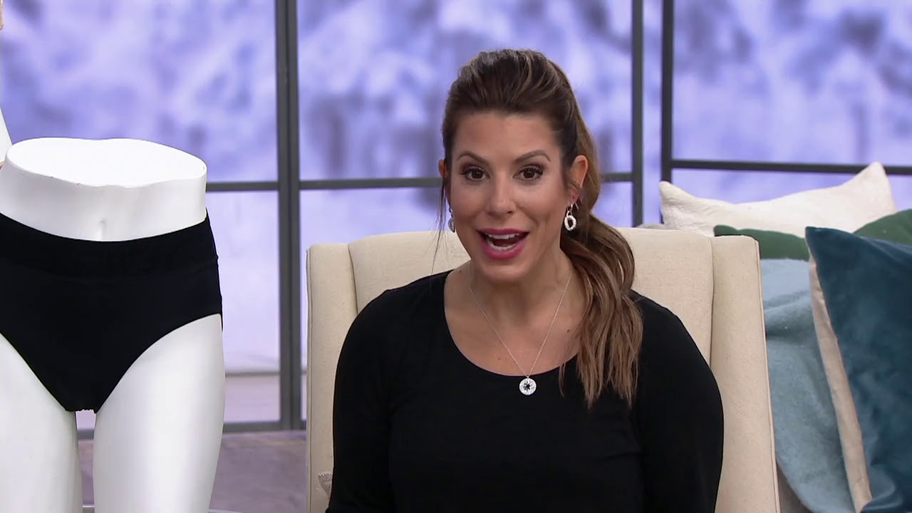 Breezies Jacquard Shine Panties Set of 3 on QVC - YouTube