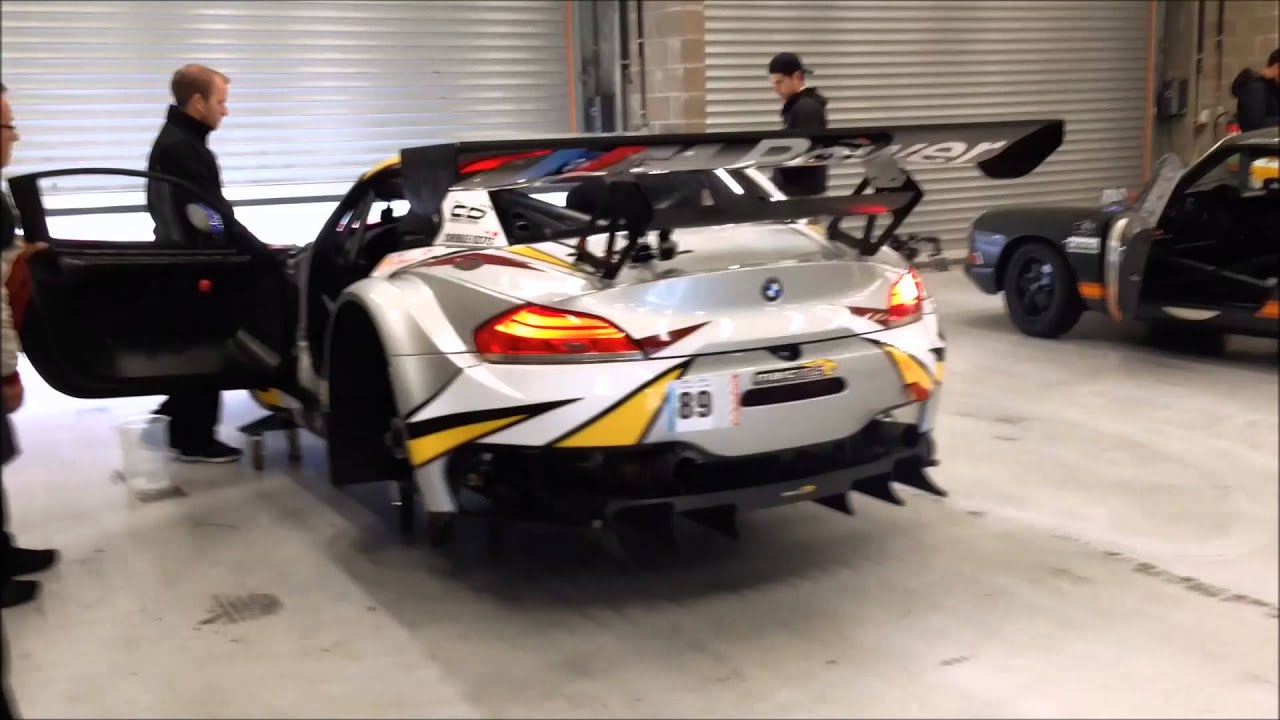 Marc VDS BMW GT3 Taxi revving - YouTube
