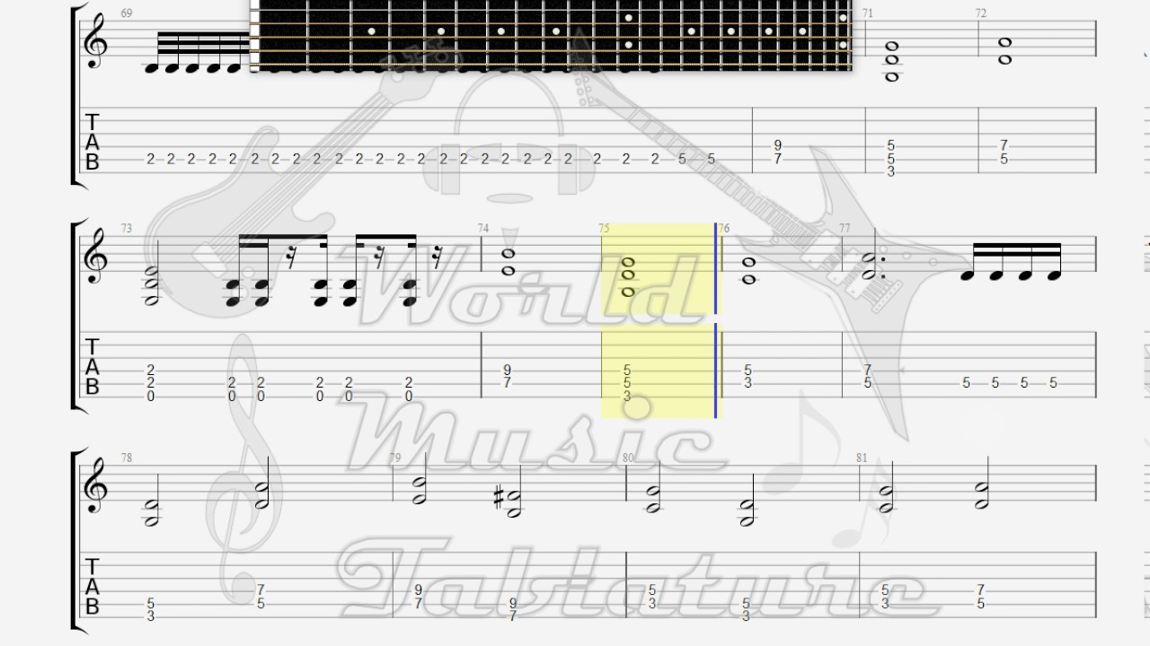Dragonforce Valley Of The Damned Demo GUITAR 1 TAB - YouTube