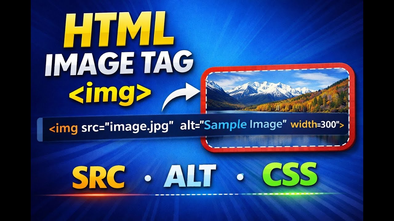 HTML Image Tag Explained | SRC, ALT, Height, Width + CSS Border - YouTube