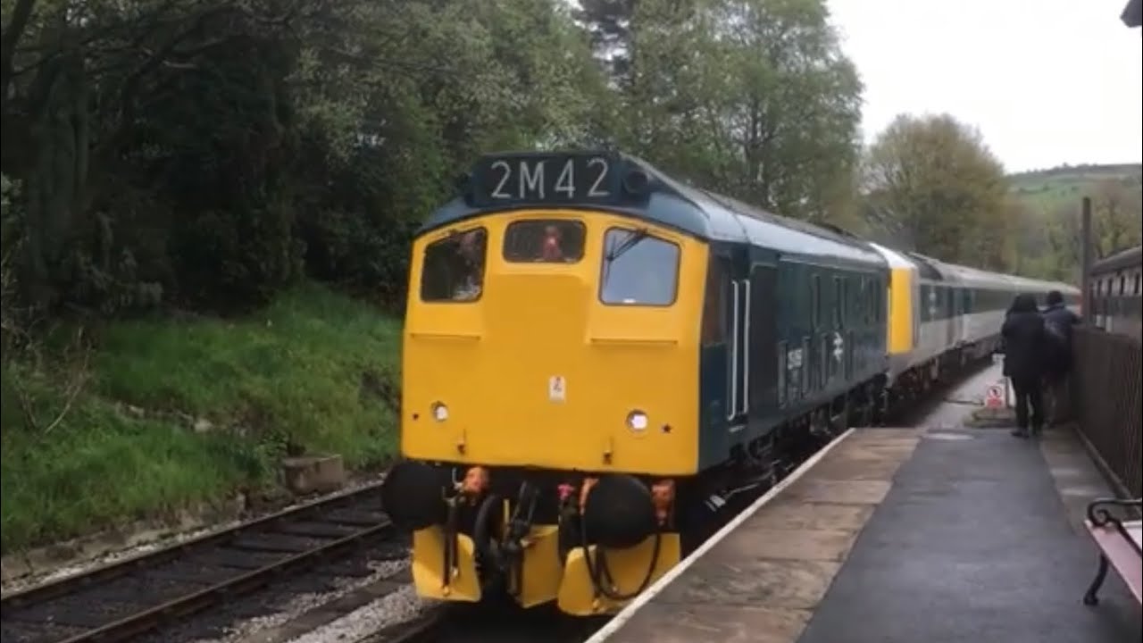 Class 25 25059, Class 41 HST Prototype 41001 and Class 20 20031 arrive ...
