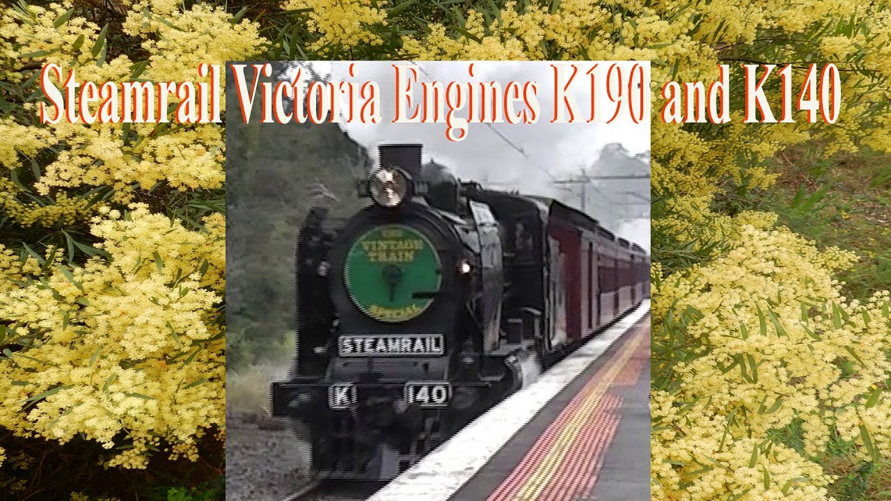 Steam Train, Engines K190 & K140 (Hurstbridge Wattle Festival Shuttles ...