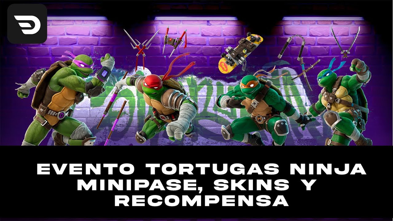 EVENTO TORTUGAS NINJA X FORTNITE-MINI PASE, RECOMPENSAS, FECHA Y SKINS ...