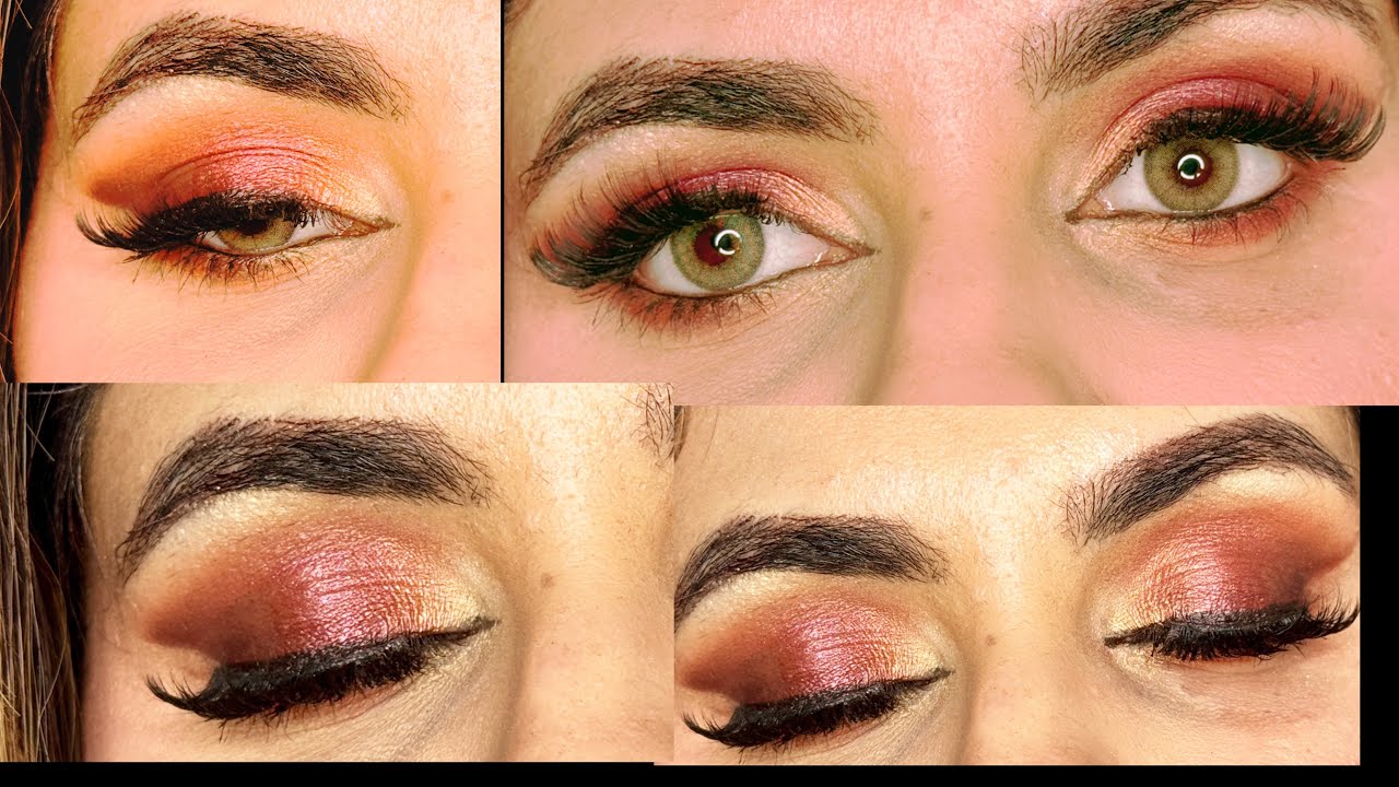 QUICK & EASY Wearable Red Eye makeup Tutorial || Easy and simple step ...