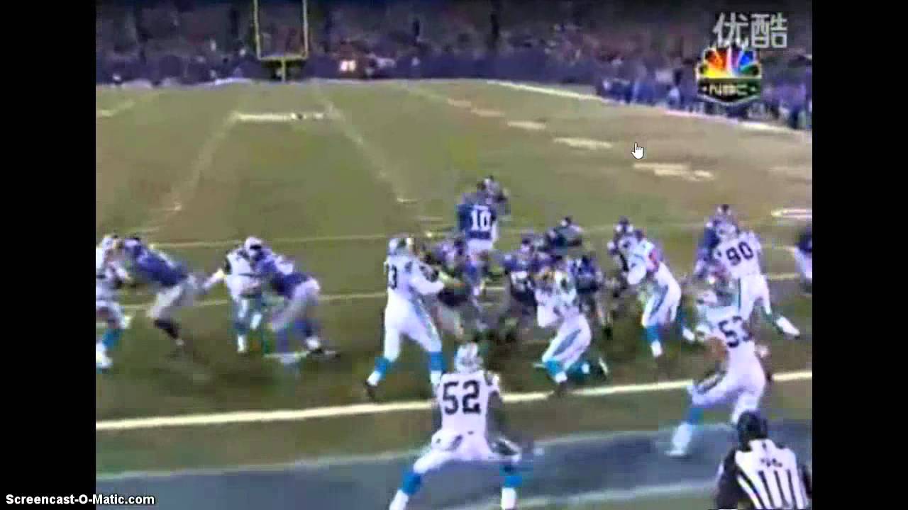 Giants 34 Panthers 28 2008 - YouTube