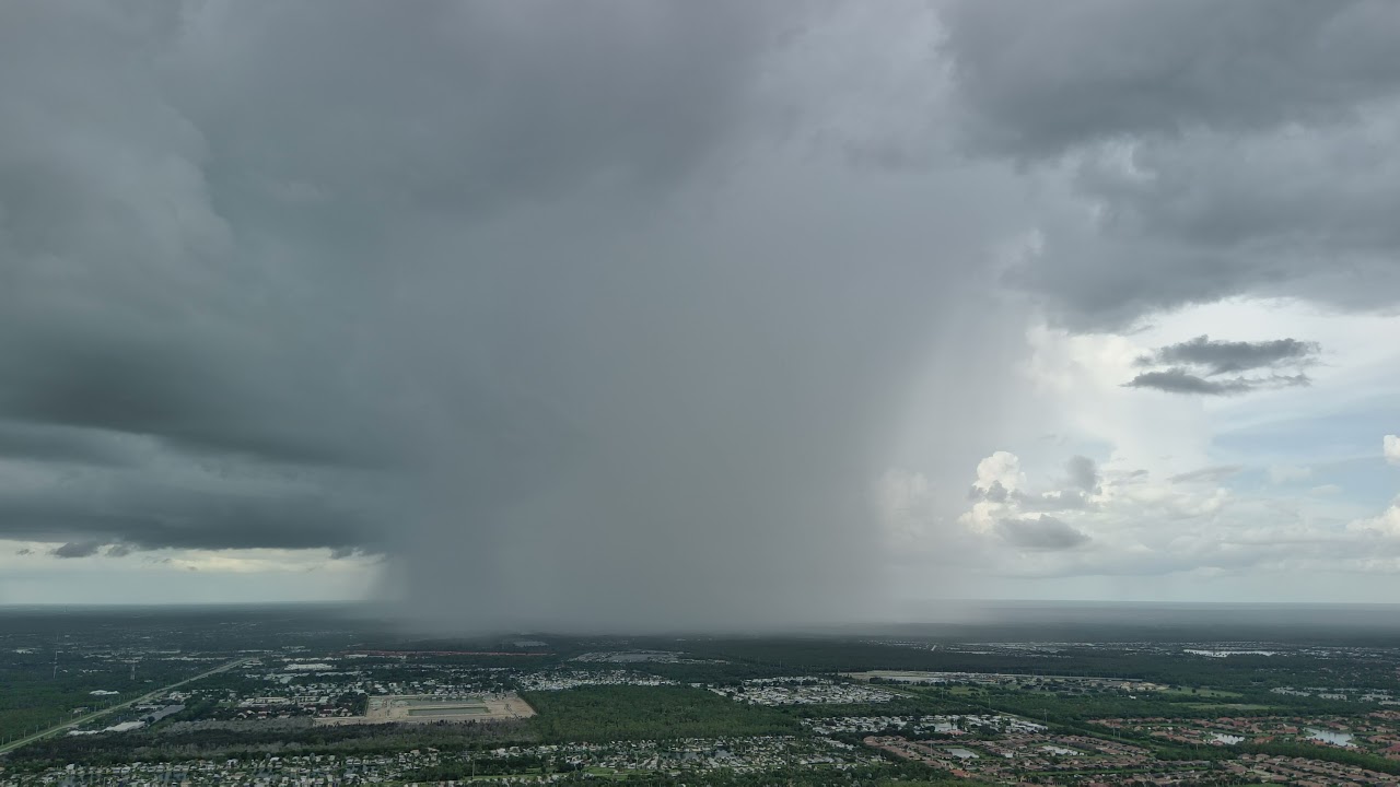 Wall of Rain Up Close Time Lapse - YouTube
