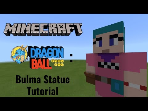 Minecraft | How To Make a Bulma Statue (Dragon Ball) - YouTube