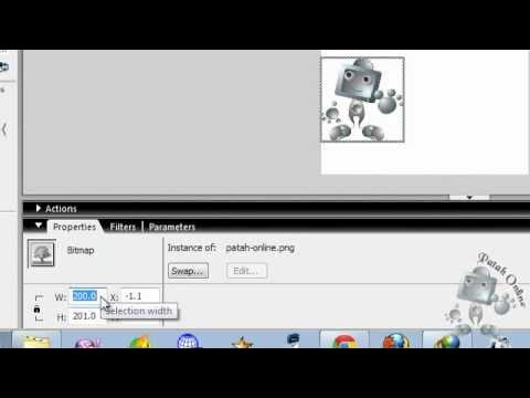 animasi flash dasar menggerakan gambar objek - YouTube