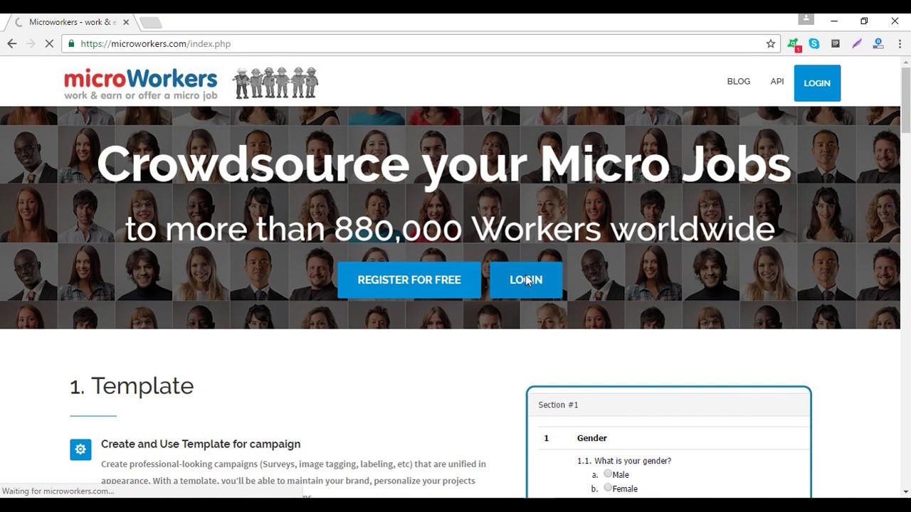 Microworkers Admission Test with Work Proof 2017 - YouTube