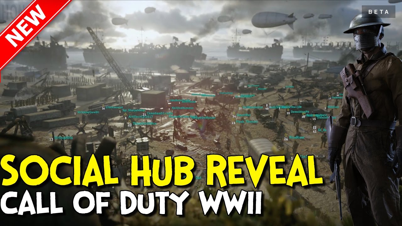 COD WWII - HEADQUARTERS GAME MODE - GLOBAL REVEAL - YouTube